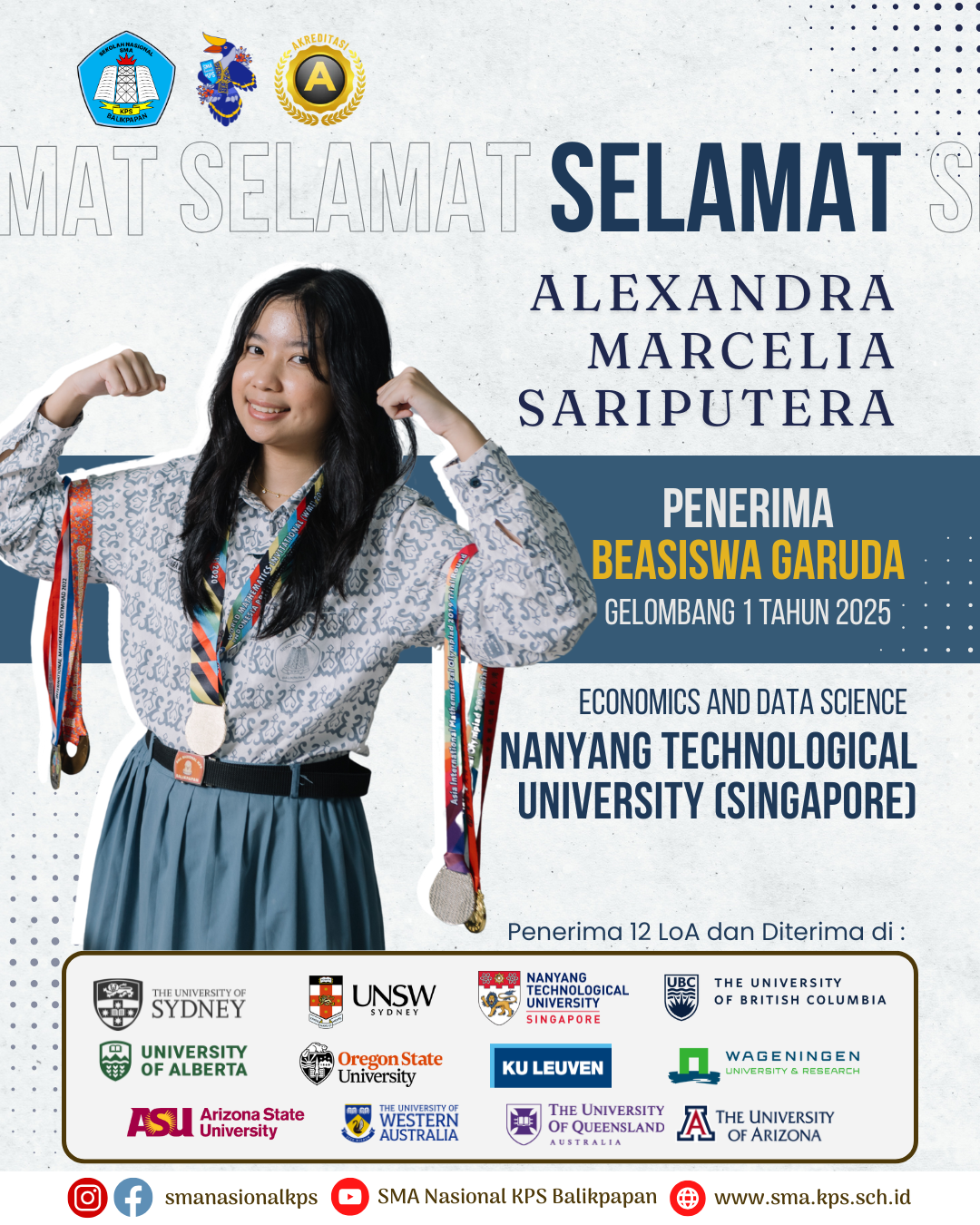 SMA Nasional KPS Balikpapan Cetak Sejarah: 13 Siswa Lolos SNBT 2025 ke PTN Ternama di Indonesia